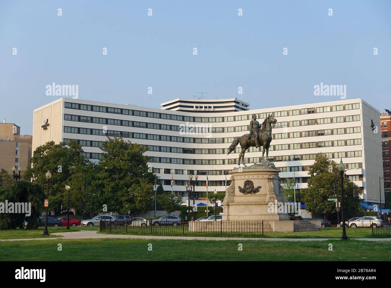 George Henry Thomas Memorial - Thomas Circle, Washington, DC Stock ...