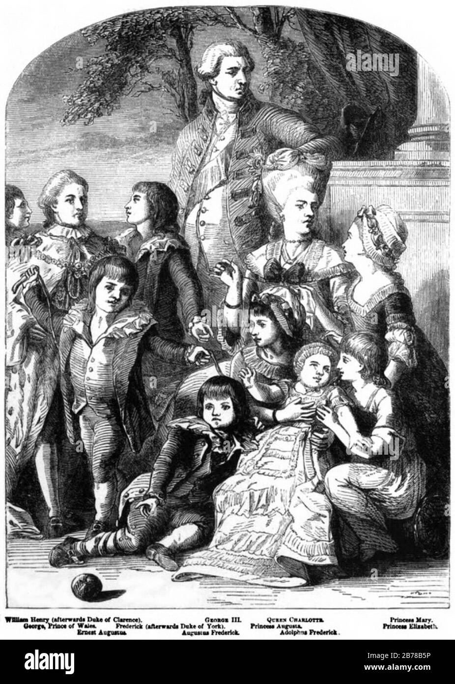George iii family Black and White Stock Photos & Images - Alamy