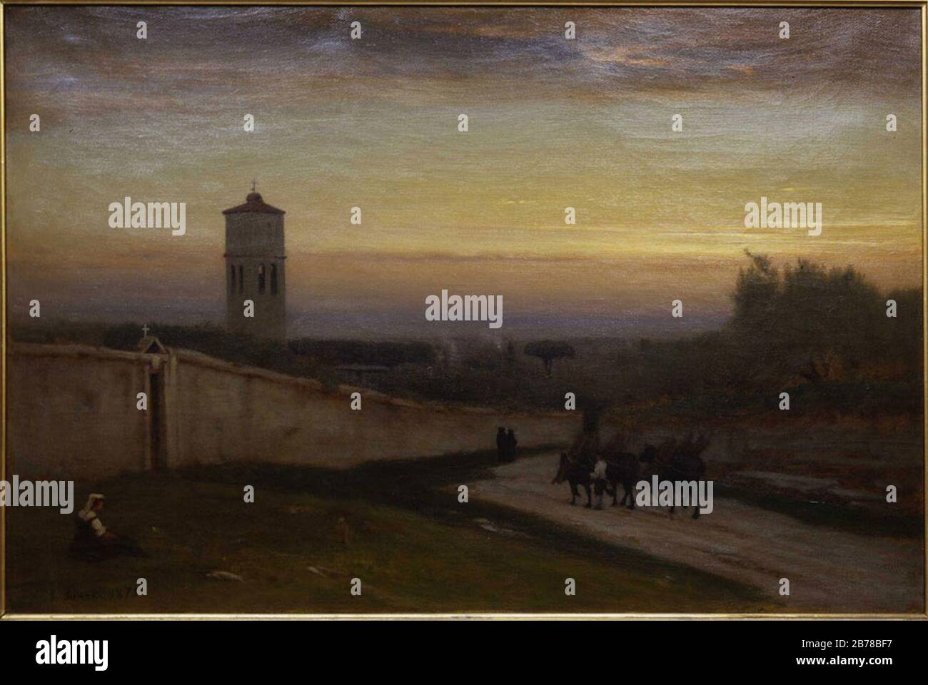 George Inness (1825-1894), Twilight, 1875 Stock Photo - Alamy