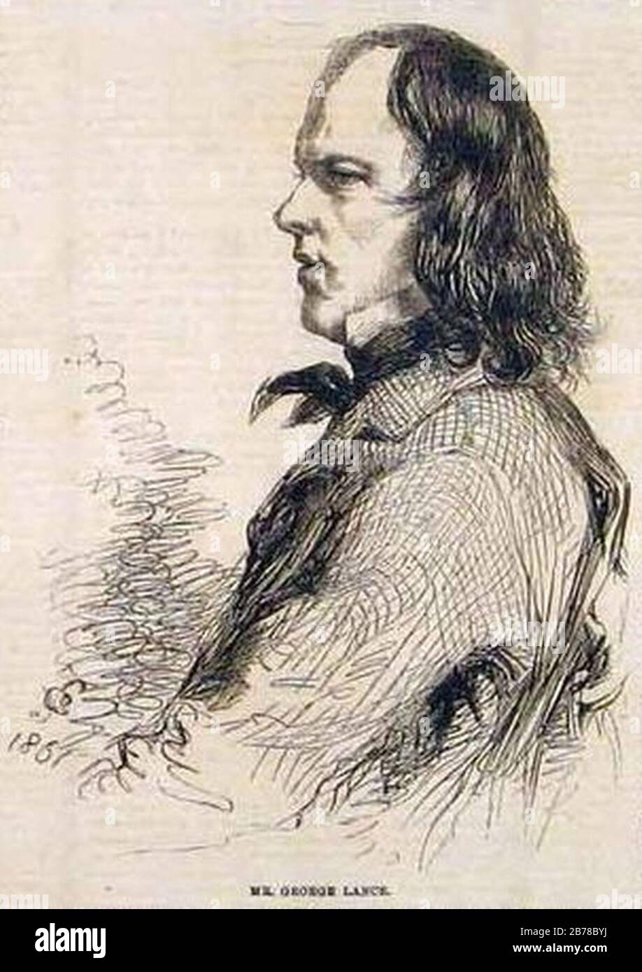 George Lance portrait Stock Photo - Alamy