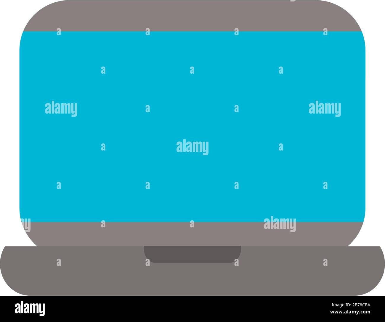 laptop computer flat style icon Stock Vector Image & Art - Alamy
