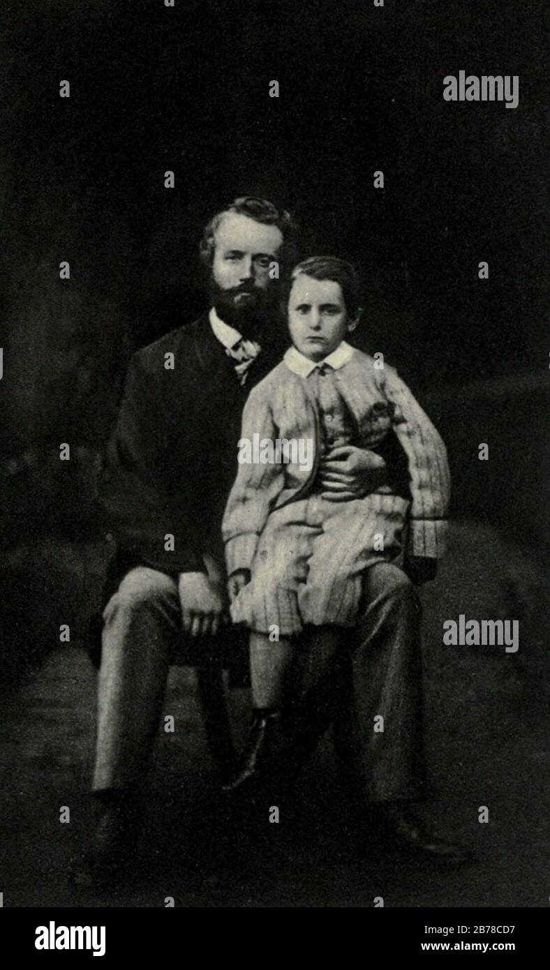 George Meredith and His Son Stock Photo - Alamy