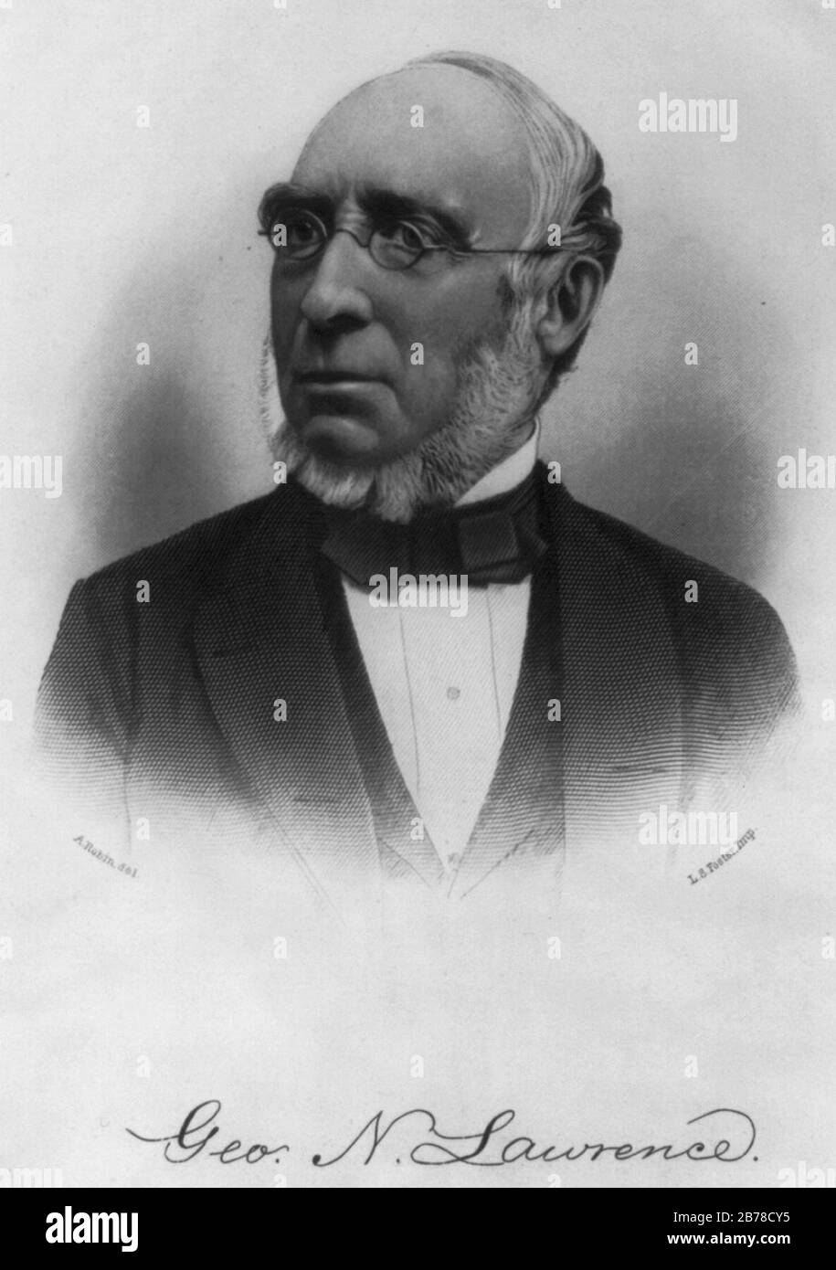 George Newbold Lawrence, head-and-shoulders portrait, facing left) - A ...