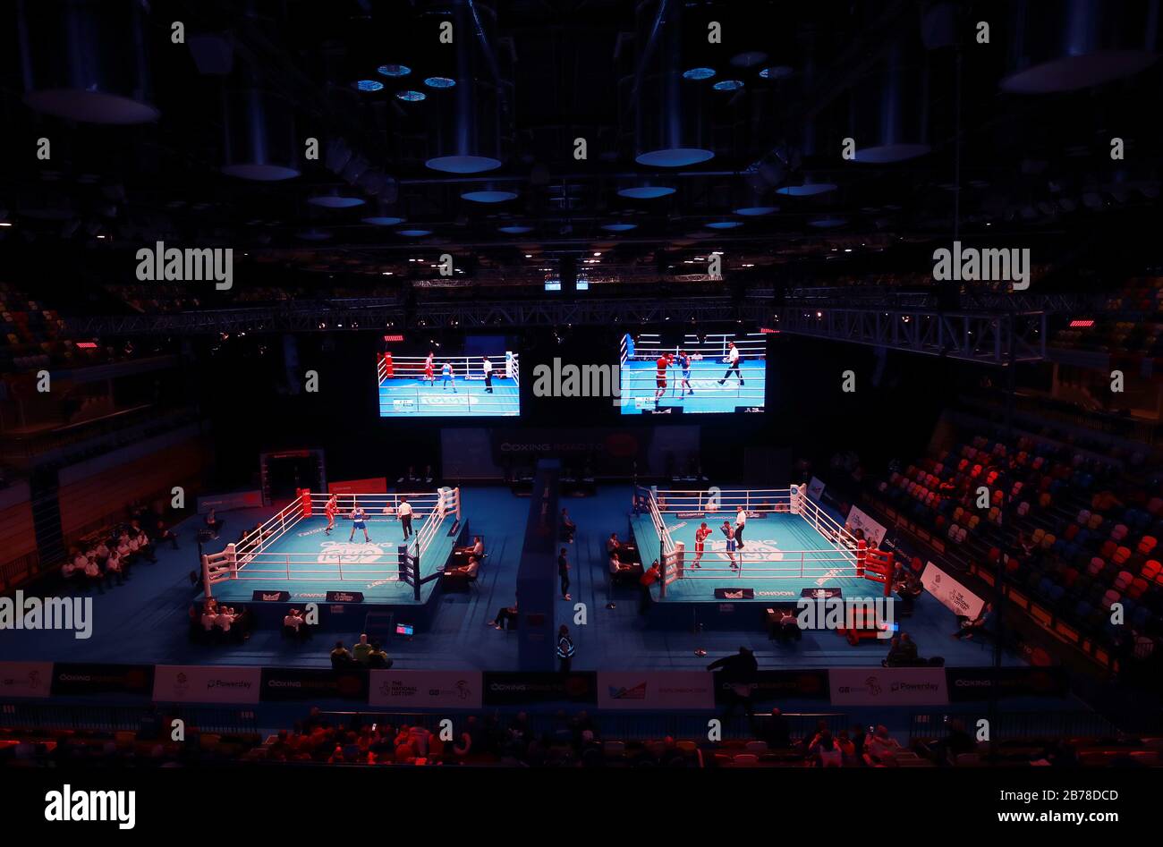 A general view of the Copper Box Arena during day one of the Boxing ...