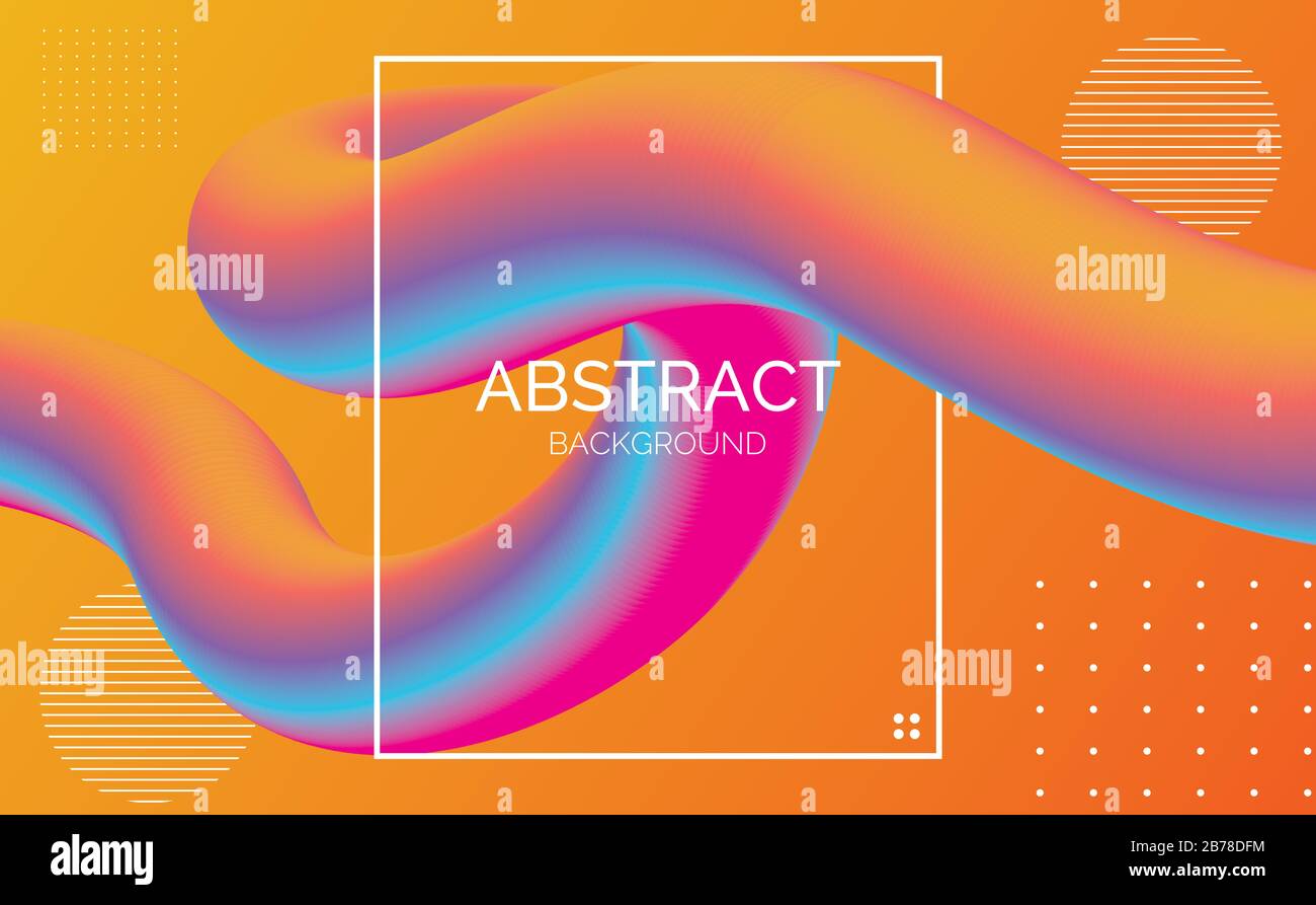 Modern colorful flow poster. Wave Liquid shape background. Art design ...