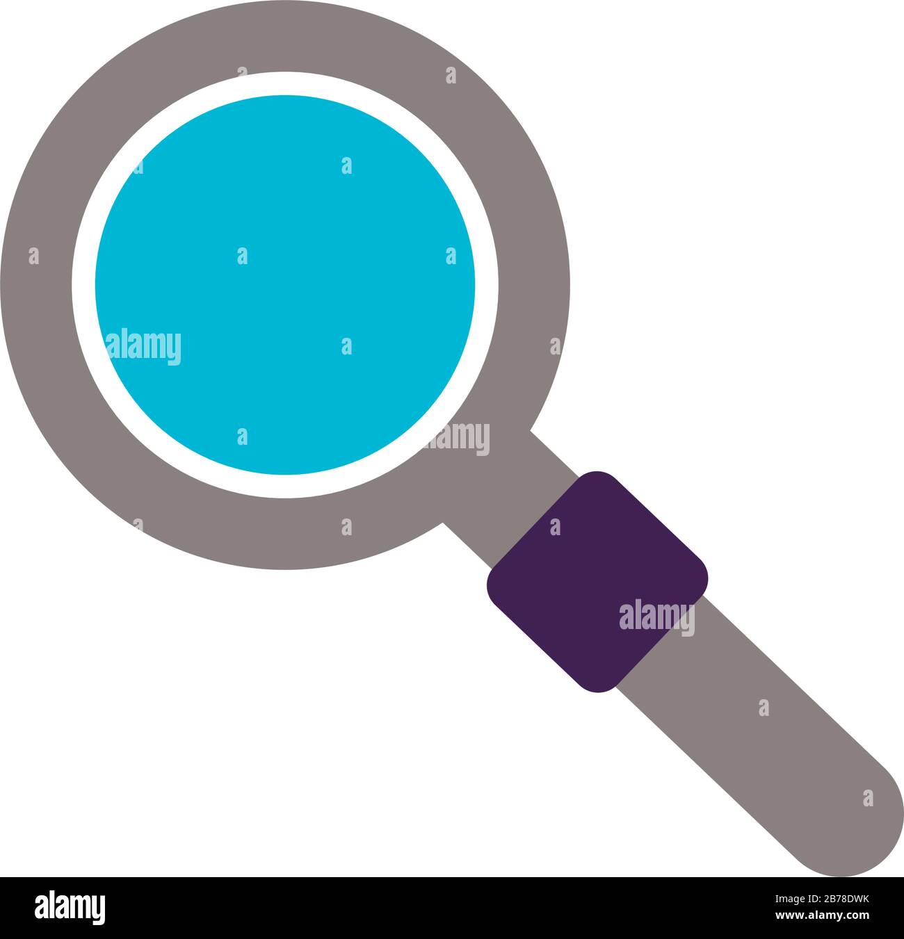 magnifying glass flat style icon Stock Vector Image & Art - Alamy