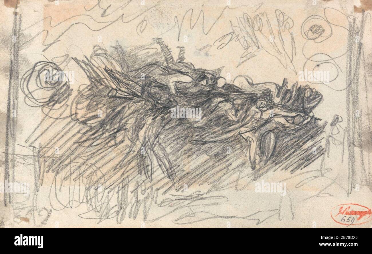 George Romney - Fake, Landscape with Witches Cavern Stock Photo - Alamy