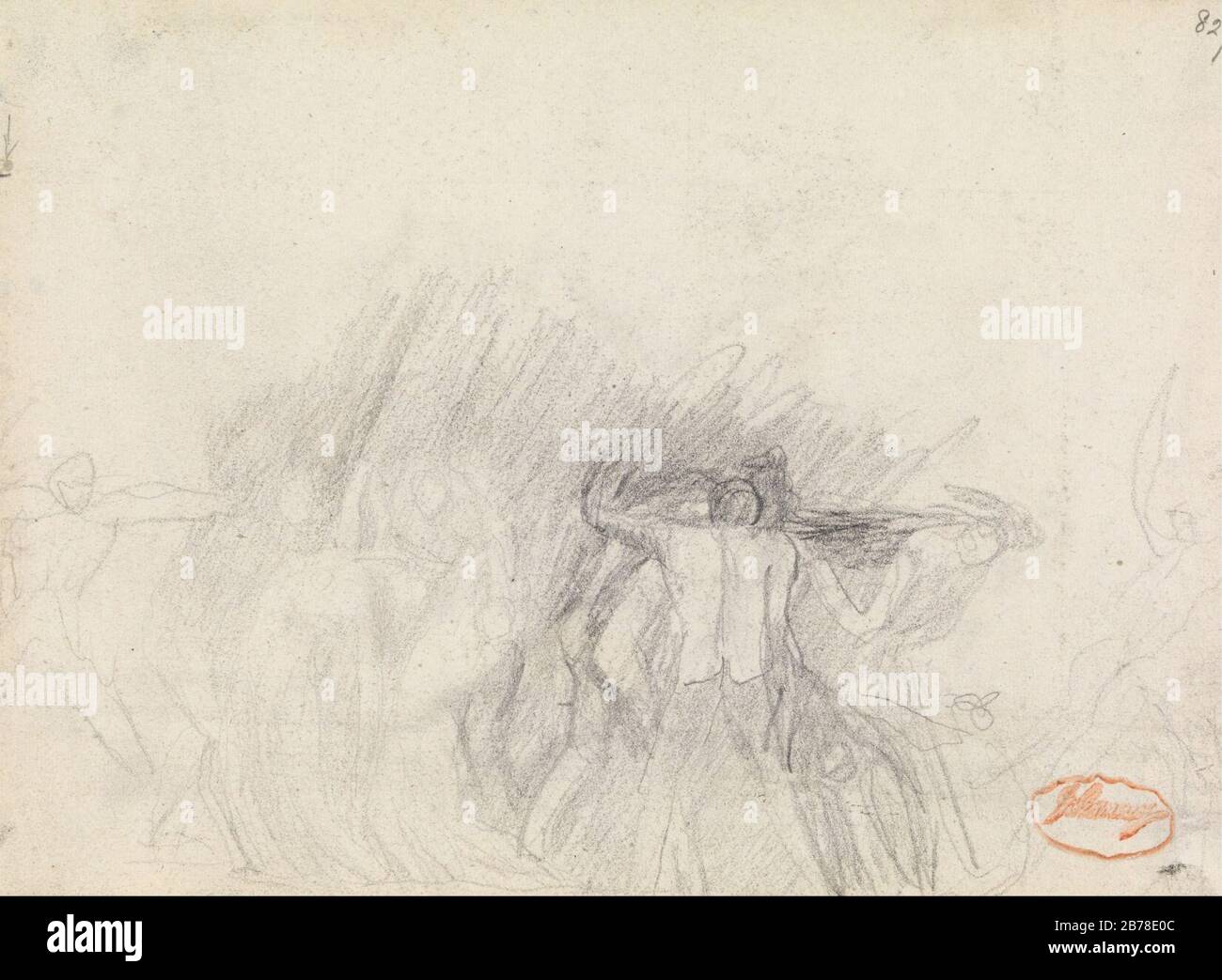 George Romney - Figure Composition Study 50 Stock Photo - Alamy