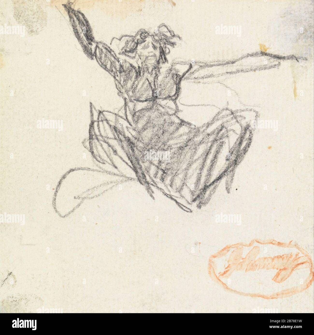 George Romney - Figure Study 7 Stock Photo - Alamy