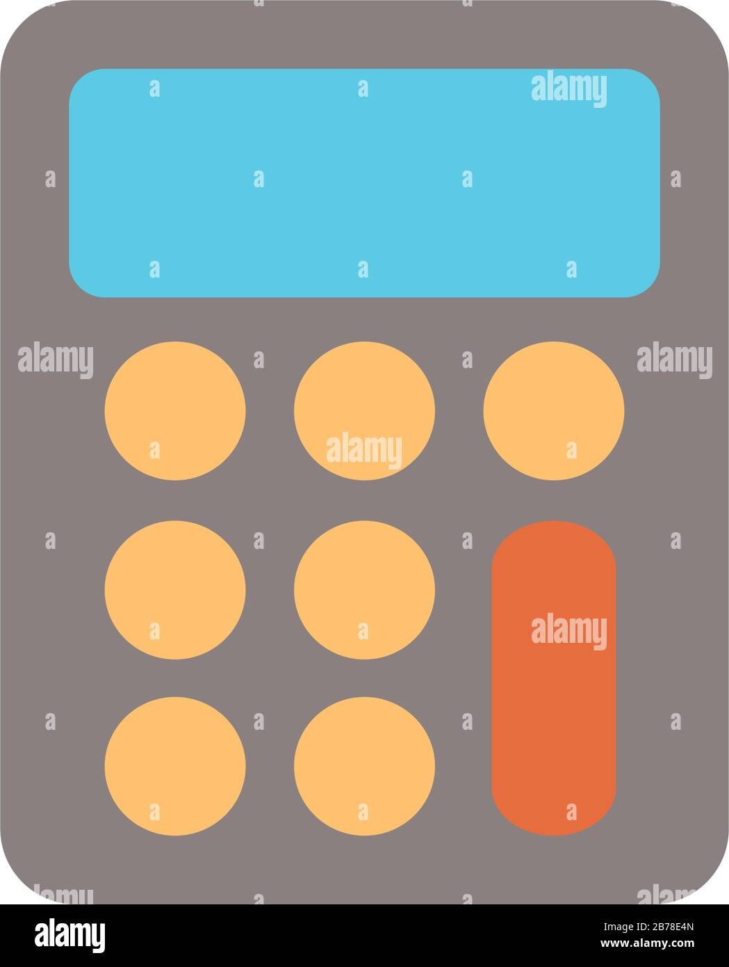 calculator math device flat style icon Stock Vector Image & Art - Alamy
