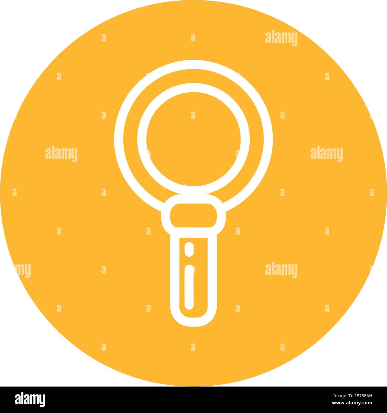 magnifying glass line sytle icon vector illustration design Stock ...