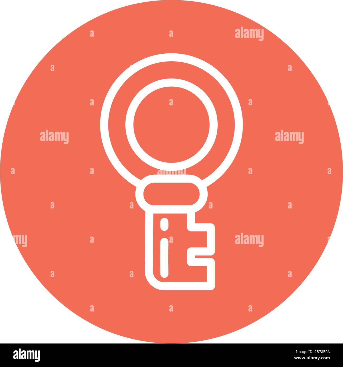 nice key, block and flat style icon vector illustration design Stock ...