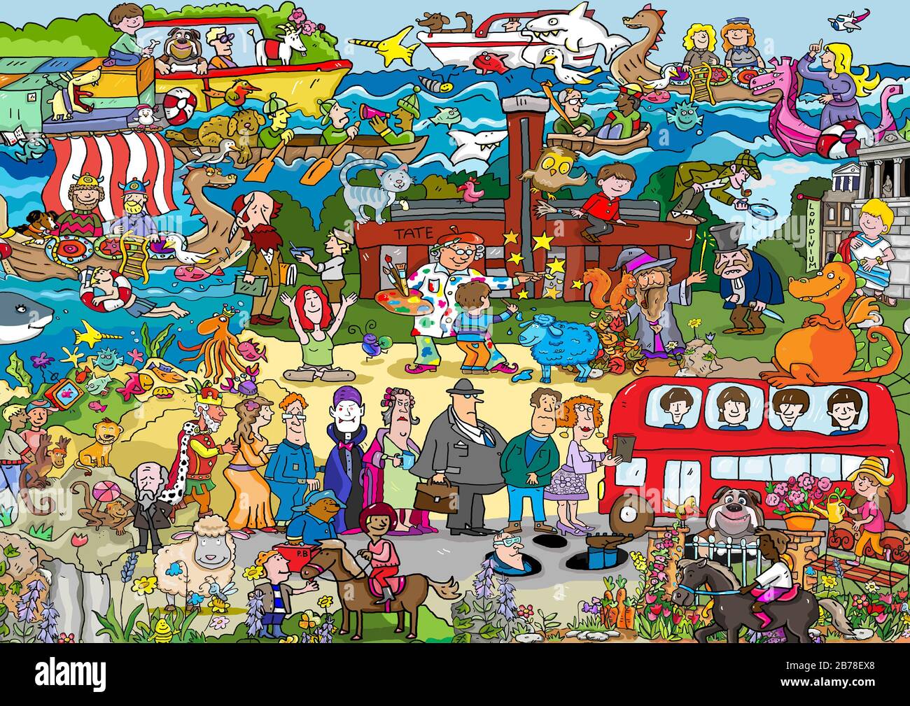 a funny scene in London Stock Photo - Alamy