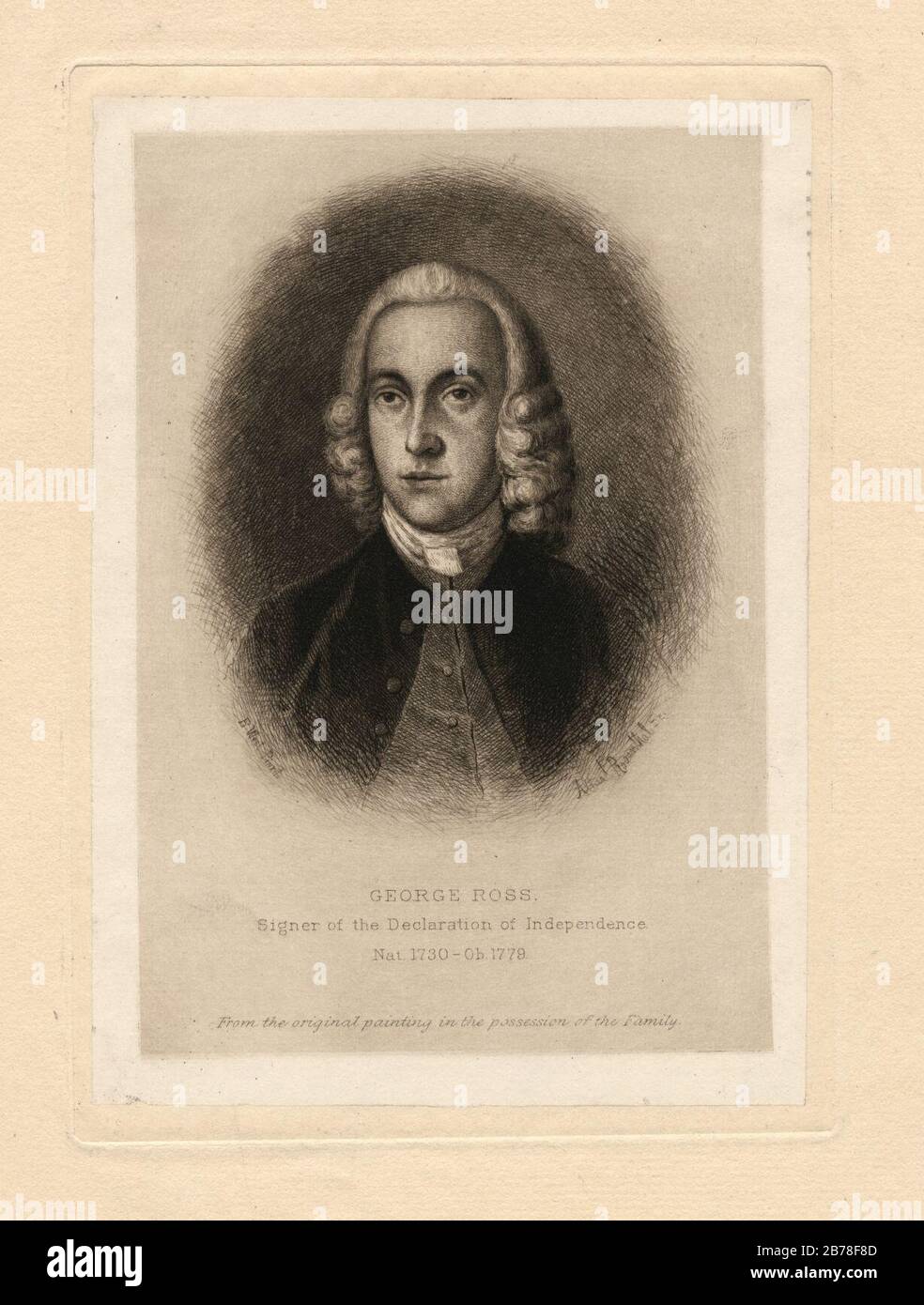 George Ross, signer of the Declaration of Independence Stock Photo - Alamy