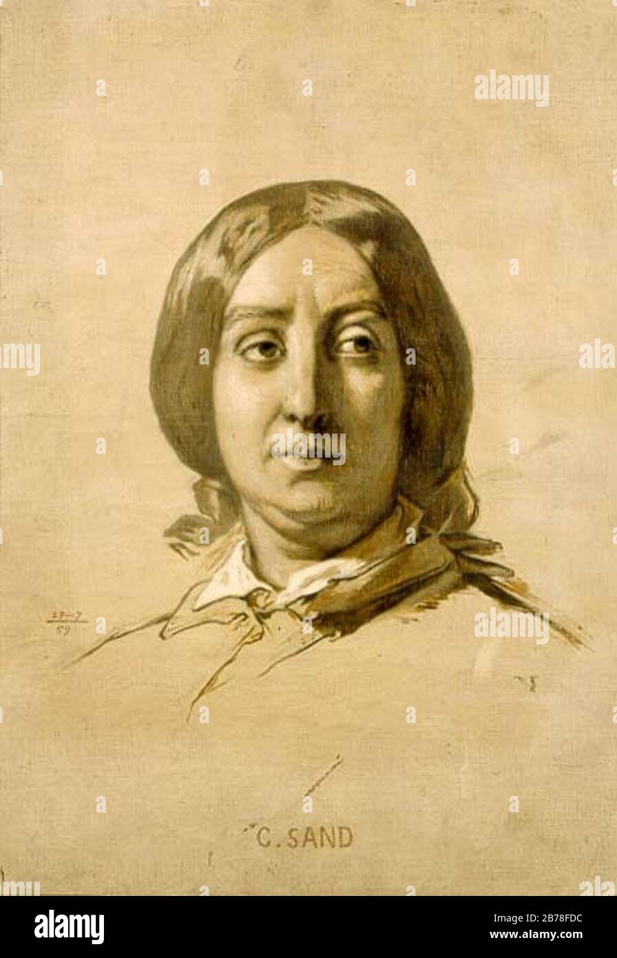 George Sand (1804-1876) G Stock Photo - Alamy