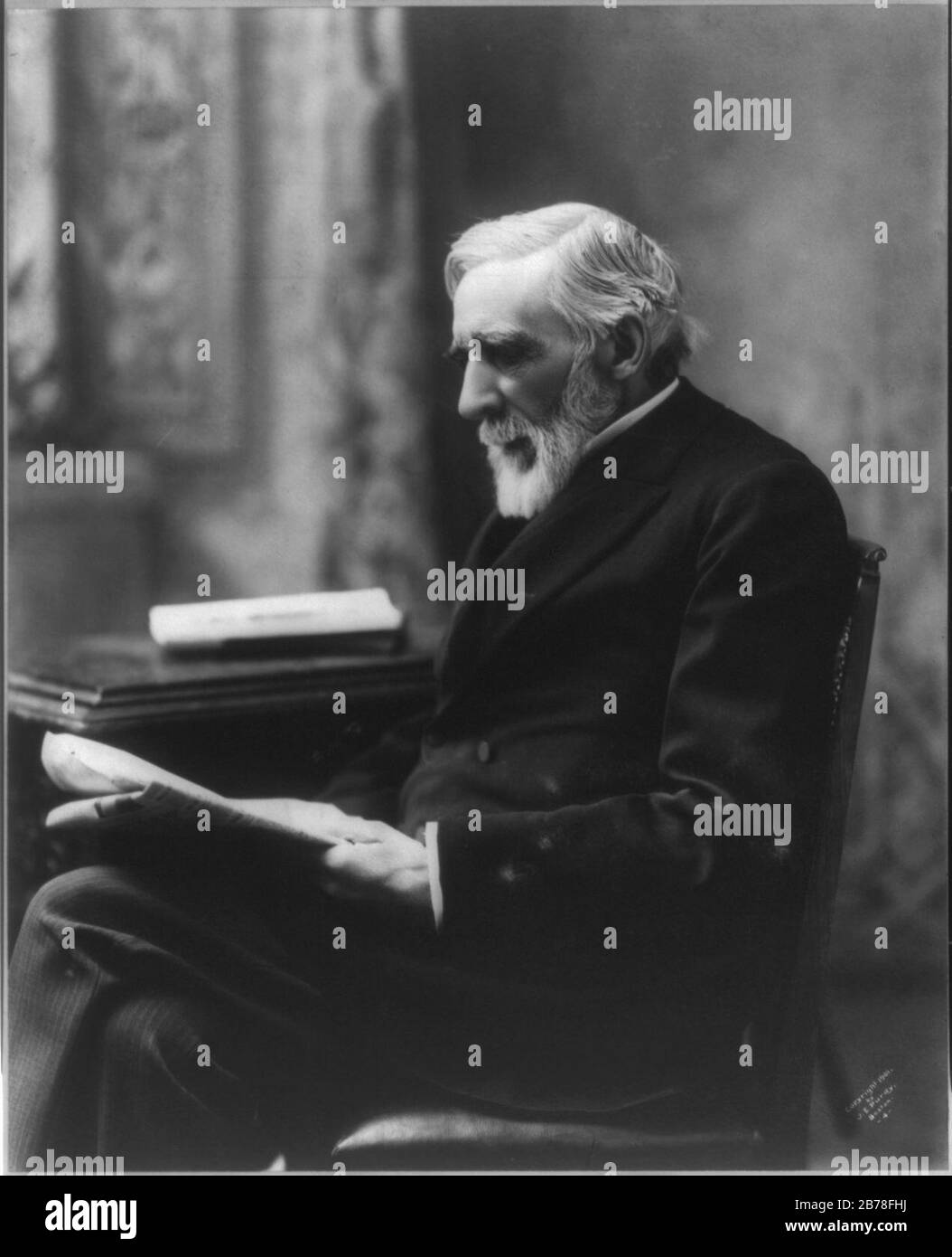 George Sewall Boutwell, 1818-1905, three-quarters length, seated ...