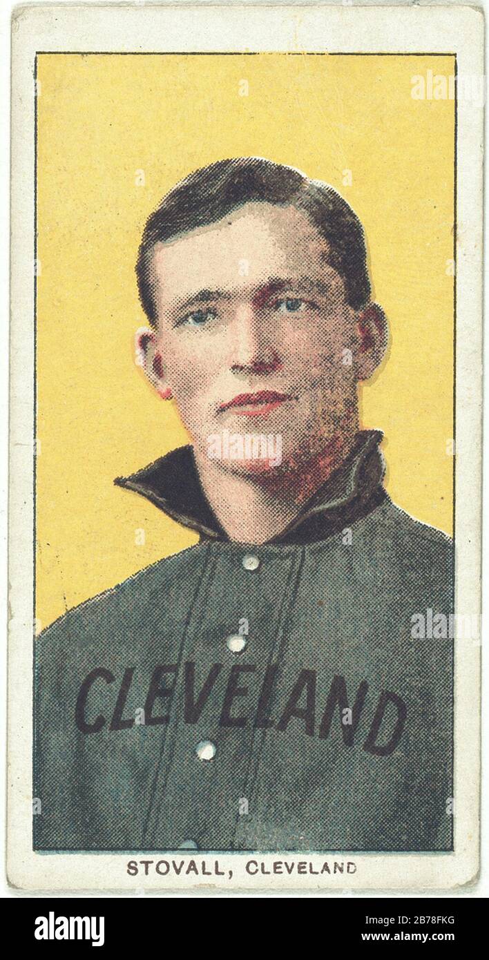 George Stovall, Cleveland Naps, baseball card portrait Stock Photo - Alamy