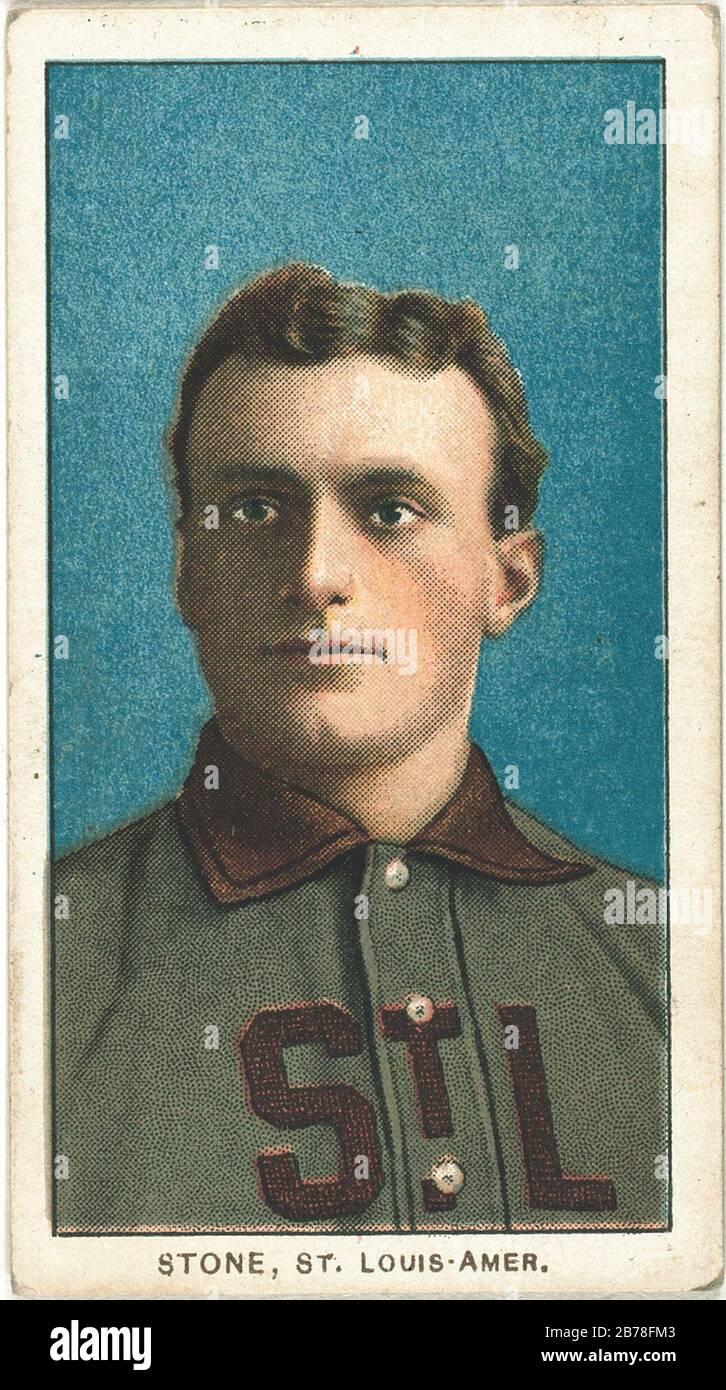 George Stone, St. Louis Browns, baseball card portrait Stock Photo - Alamy