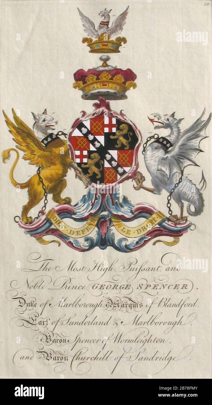 George Spencer, 4th Duke of Marlborough Color Stock Photo - Alamy