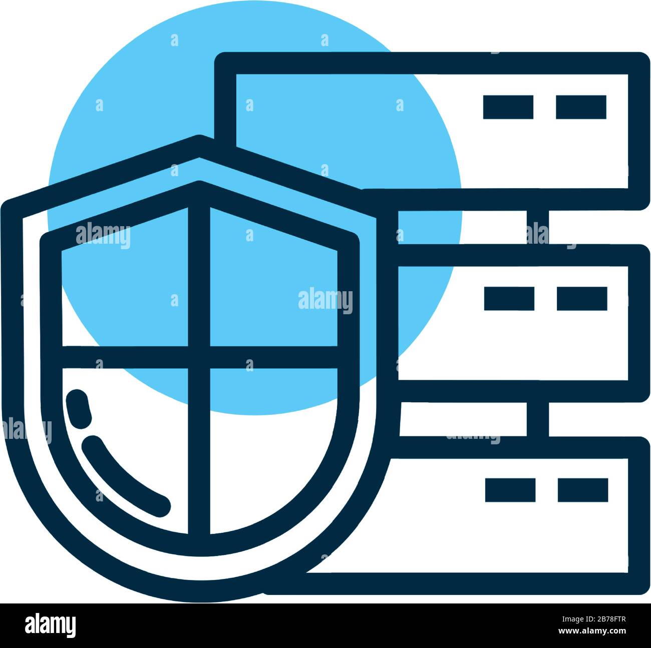 Database firewall icon flat style hi-res stock photography and images ...