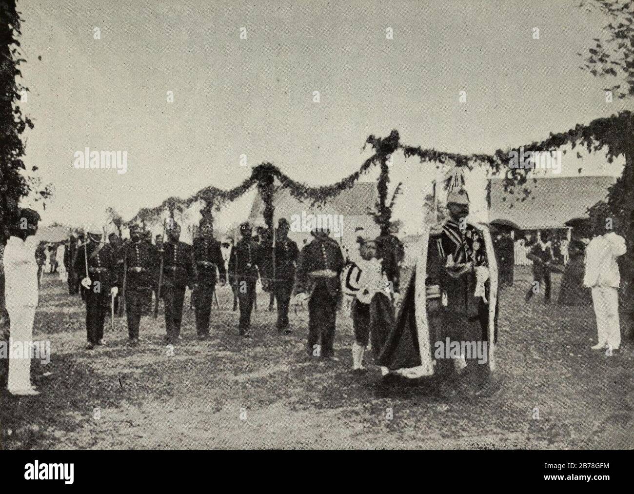 George Tupou II going to the Opening of Tongan Parliament in 1900 Stock ...