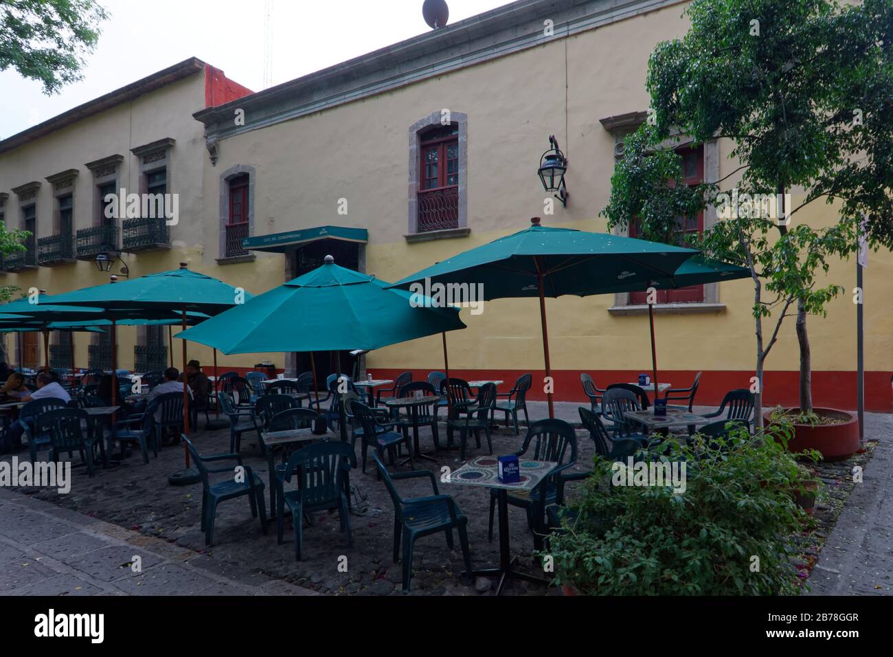 Street Cafe In Morelia Michoacan Stock Photo Alamy