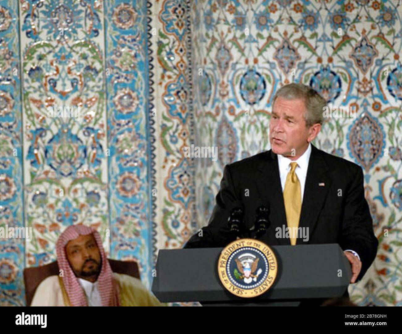George W. Bush - Islamic Center of Washington re-dedication.bmp Stock ...
