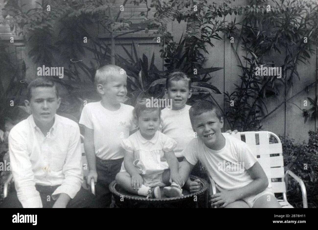 George W. Neil Dorothy Marvin and Jeb Bush 2874 Stock Photo - Alamy