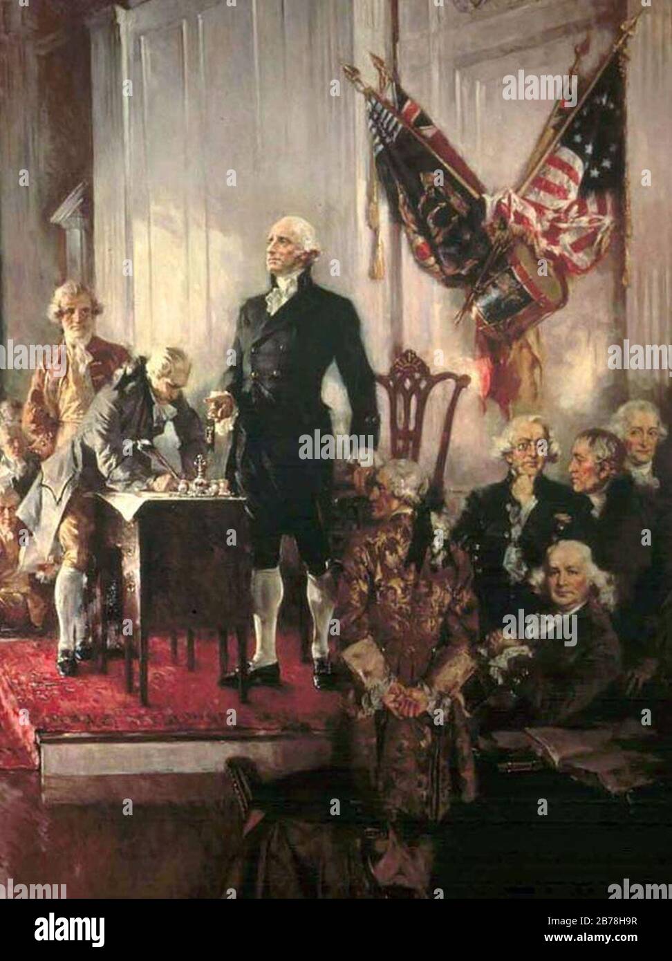 George Washington at the Philadelphia Convention Stock Photo - Alamy