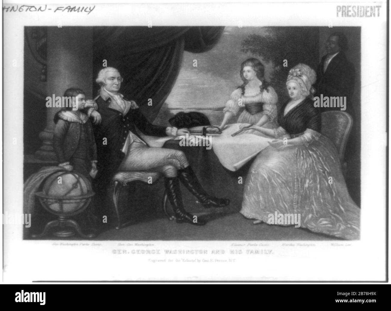 George washington family Black and White Stock Photos & Images - Alamy