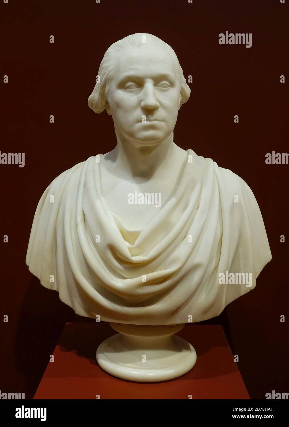 George Washington by Hiram Powers, first carved in marble 1844, this ...