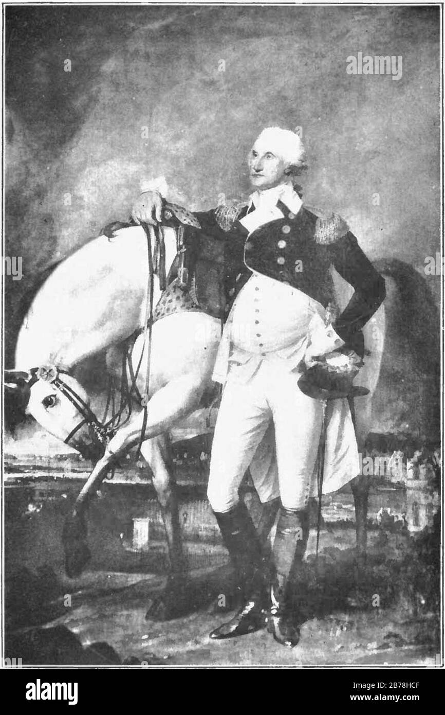 George Washington by John Trumbull - B&W Stock Photo - Alamy
