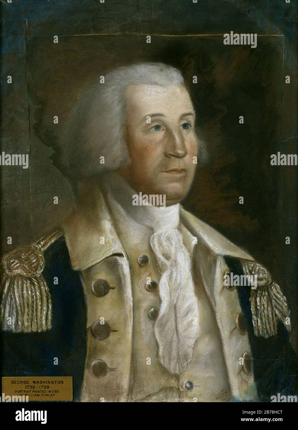 George Washington by William Dunlap 1783 Stock Photo - Alamy