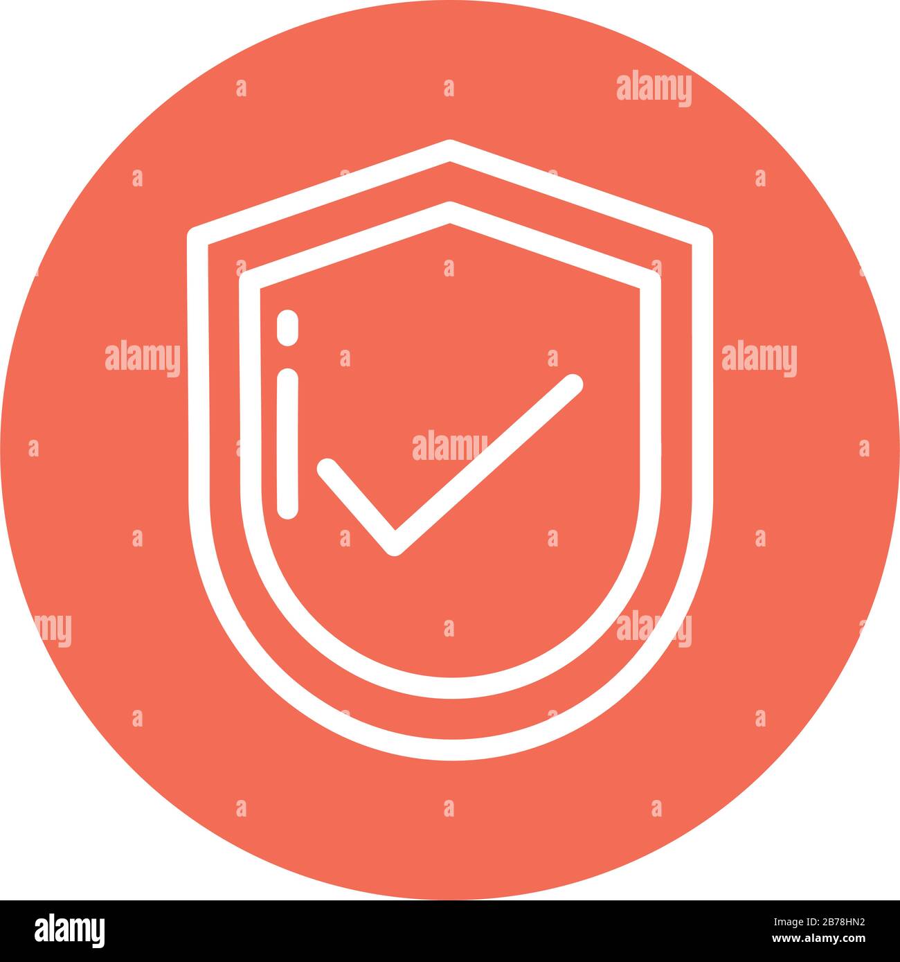 approval shield, block and flat style icon vector illustration design ...