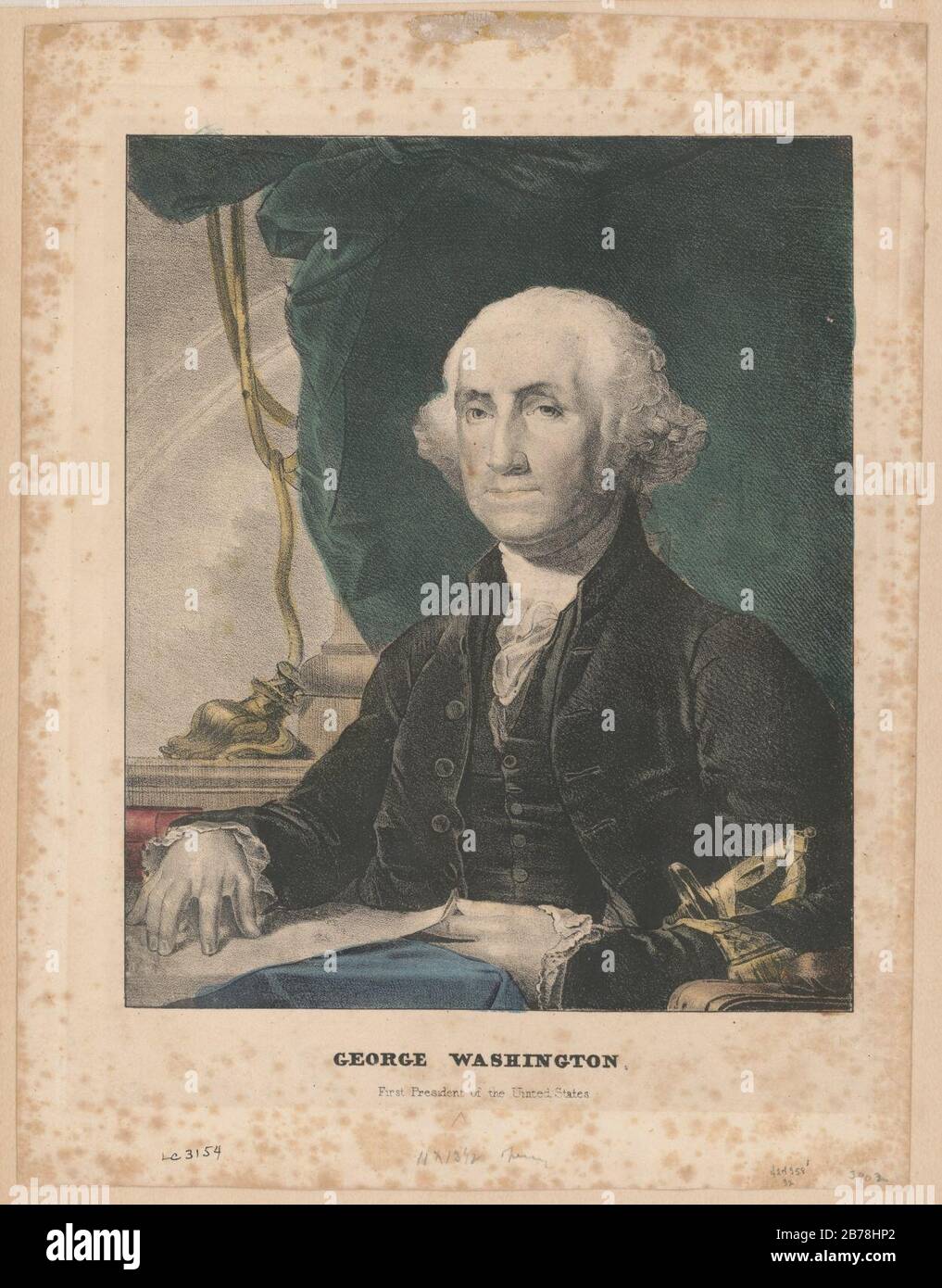 George Washington, first president of the United States Stock Photo - Alamy