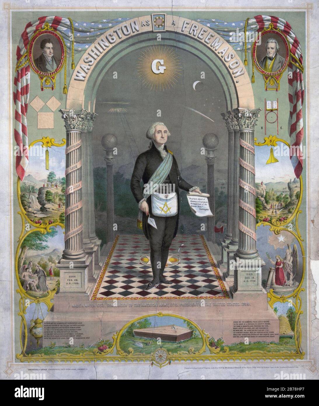 George washington freemason hi-res stock photography and images - Alamy