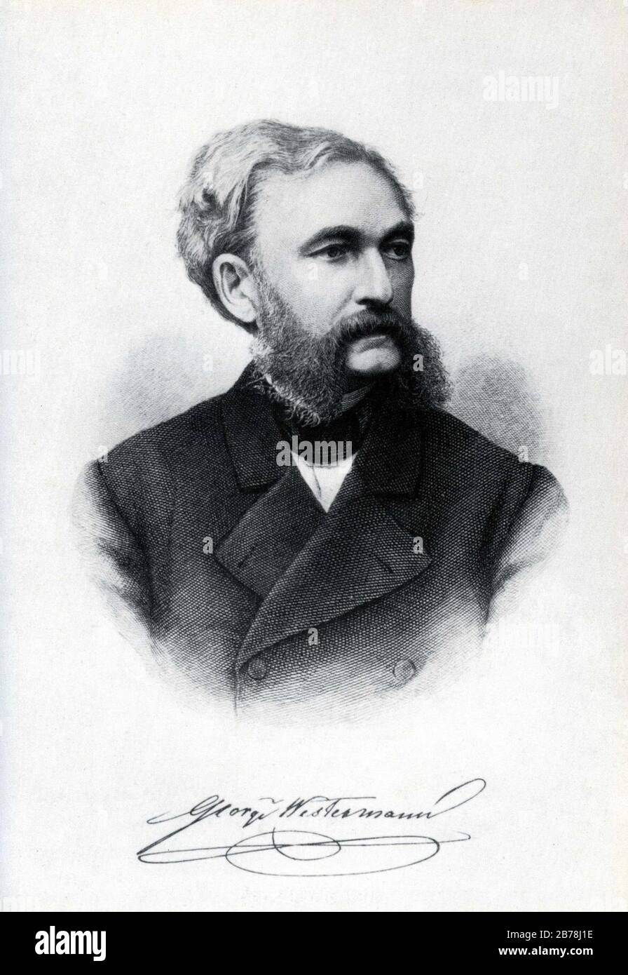George Westermann Stahlstich Stock Photo - Alamy