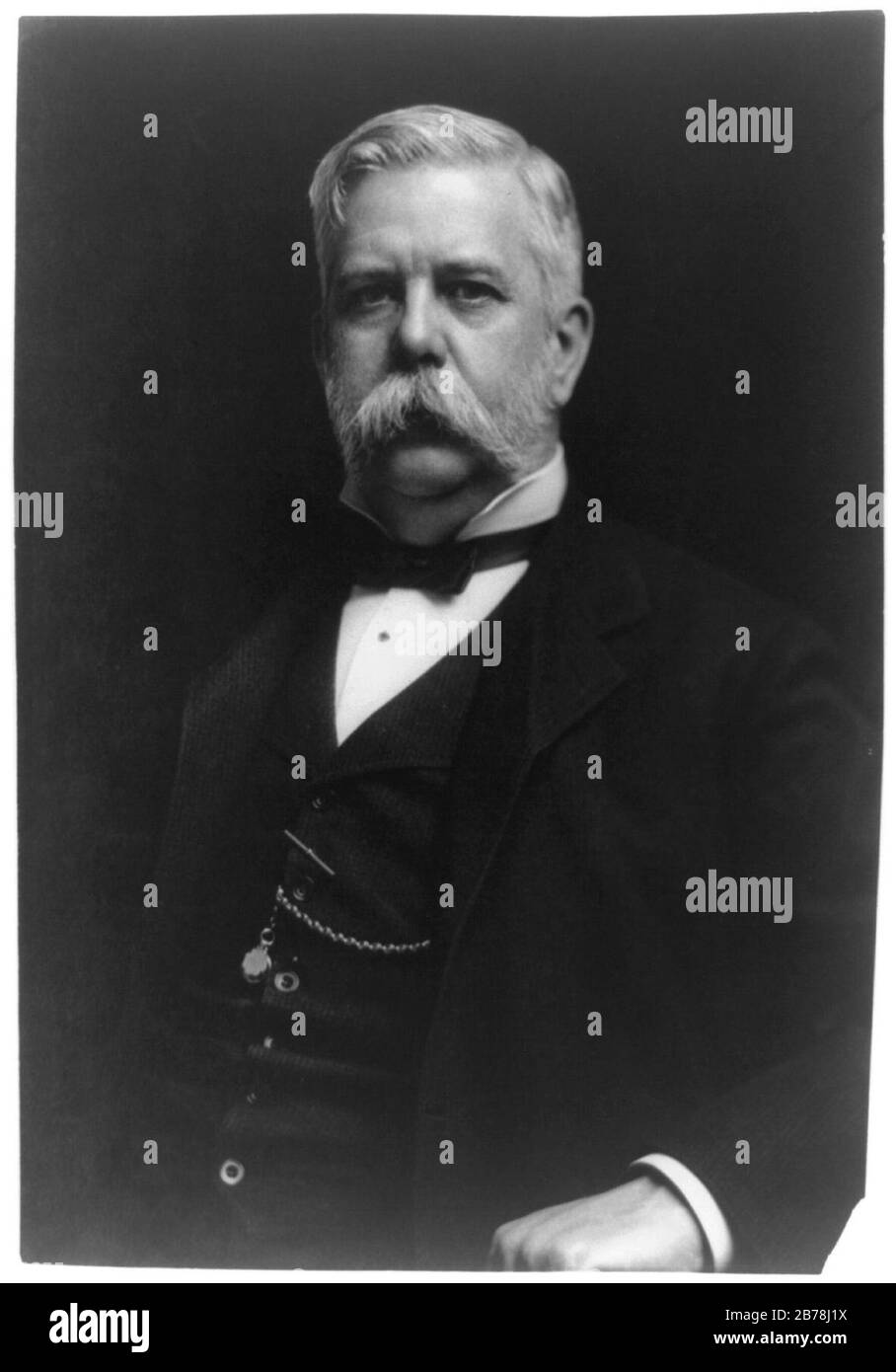 George Westinghouse, half-length portrait, facing front Stock Photo - Alamy