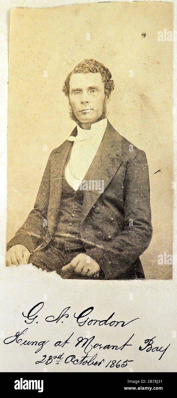 George William Gordon - photograph Stock Photo - Alamy