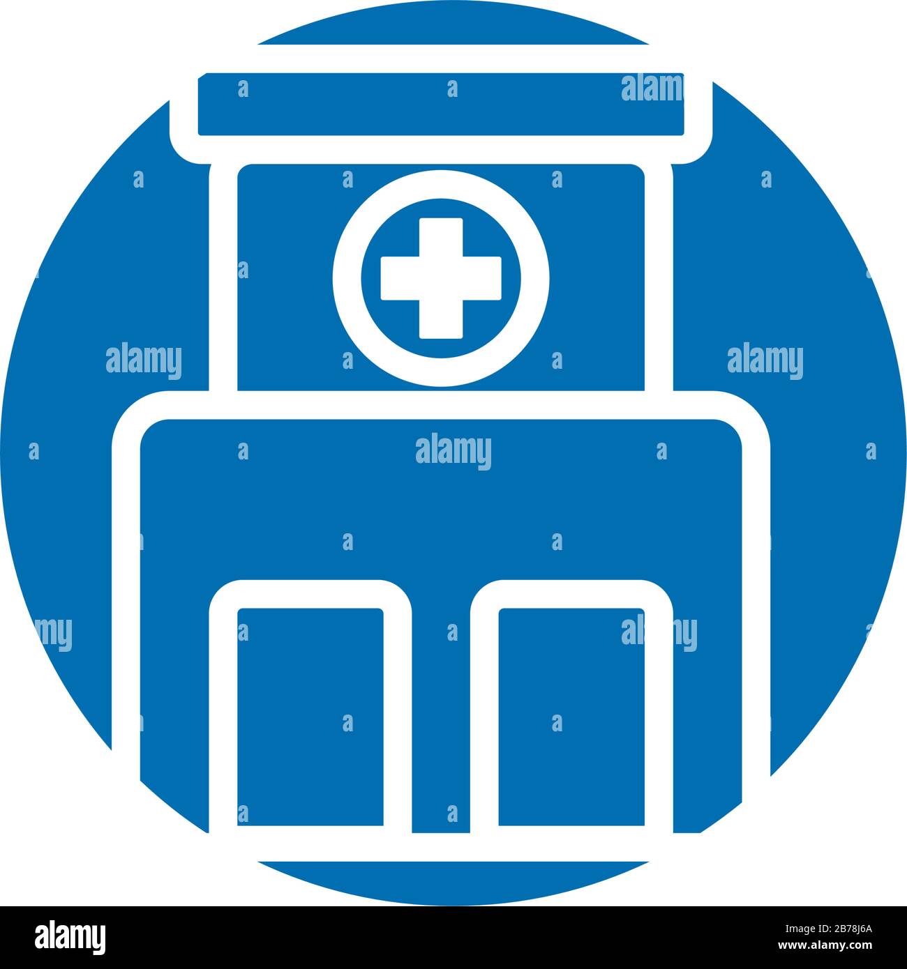 hospital building block style icon Stock Vector Image & Art - Alamy