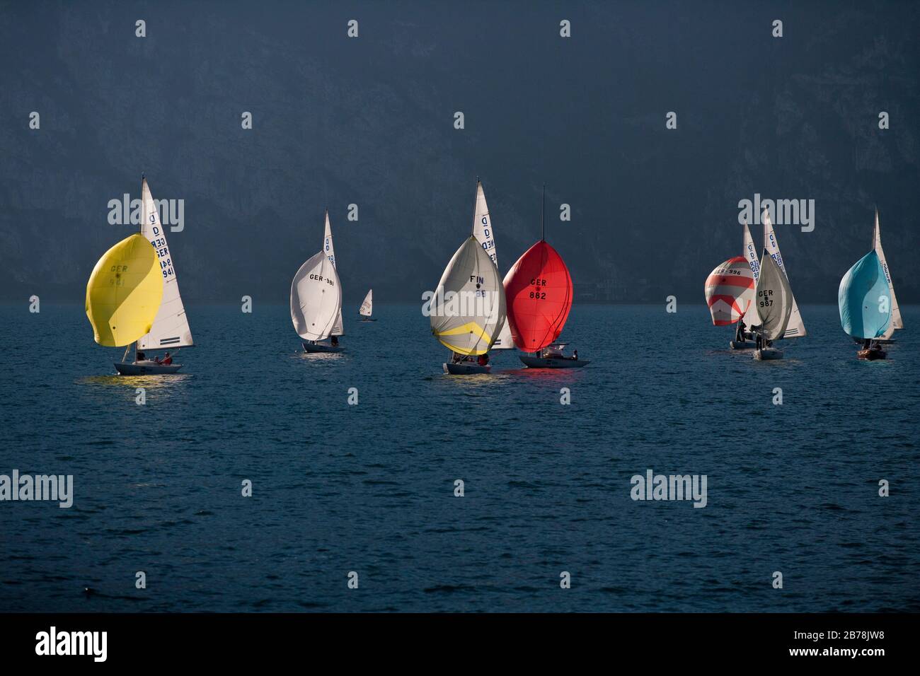 Segelregatta am gardasee hi-res stock photography and images - Alamy