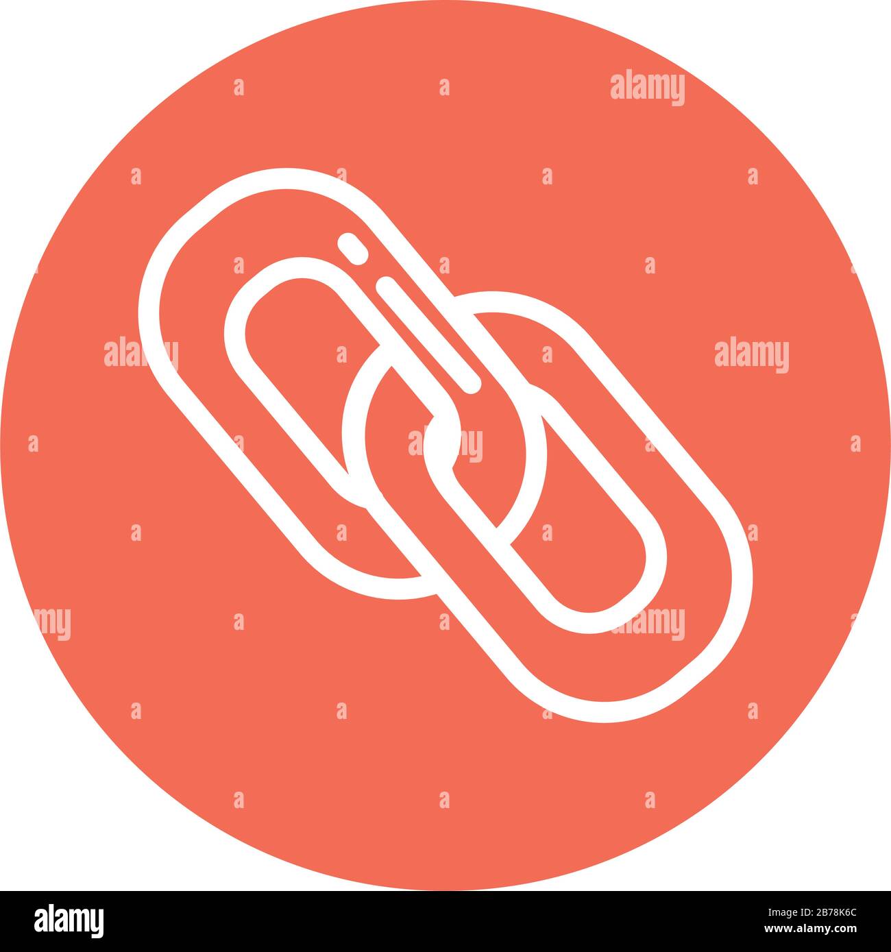 closed chains, block and flat style icon vector illustration design ...