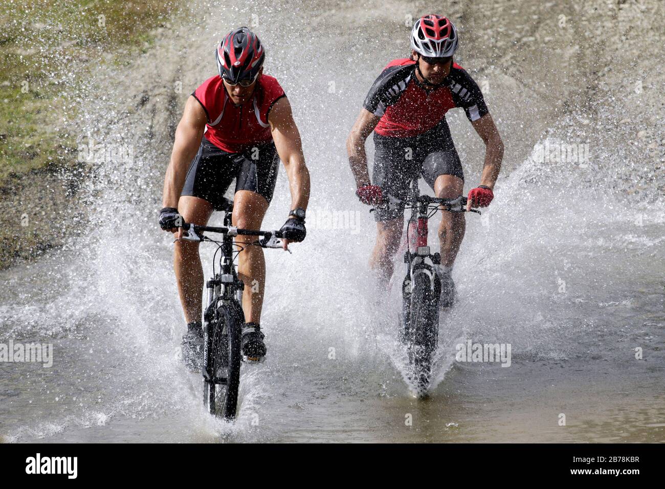 Mountainbiker in Action Stock Photo - Alamy