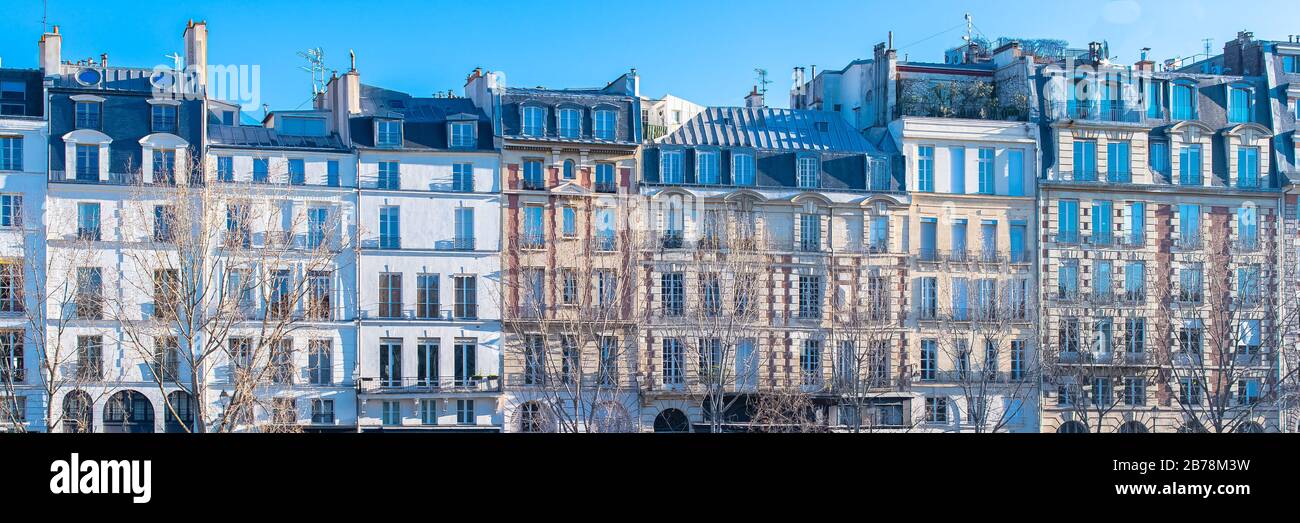 Paris, the Pont-Neuf, with typical buildings in background quai de ...