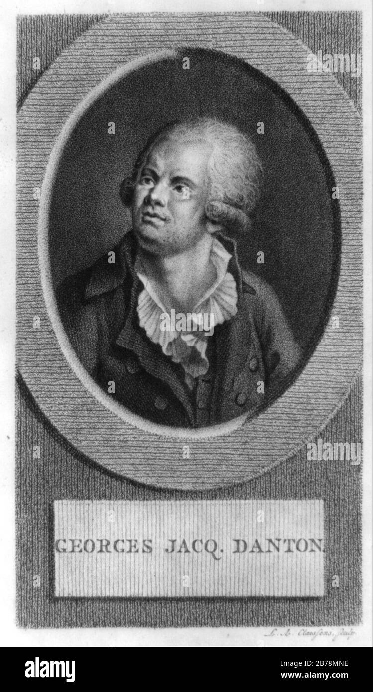 Georges Jacques Danton, 1759-1794 Stock Photo - Alamy