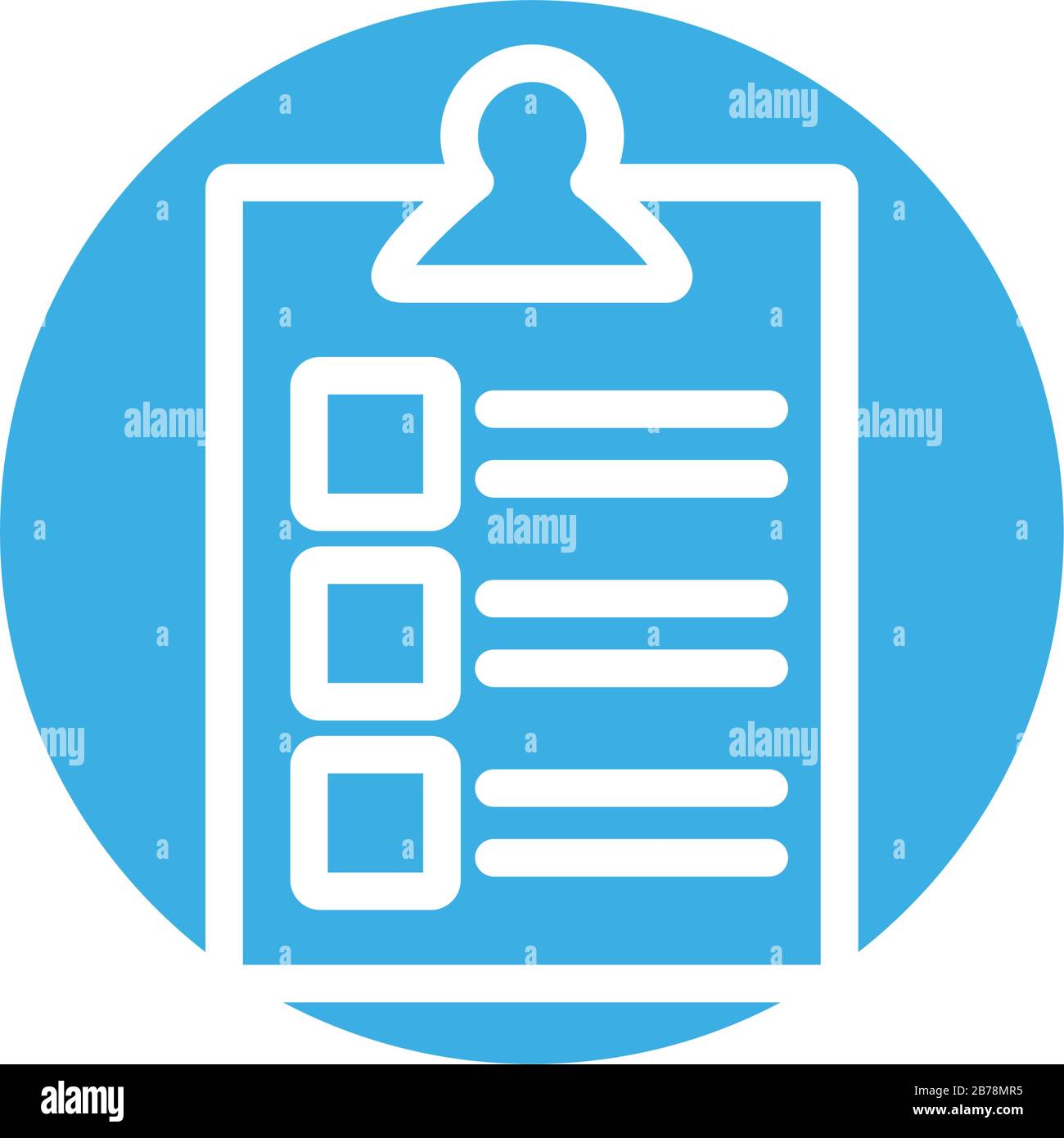 medical check list with document block style icon Stock Vector Image ...