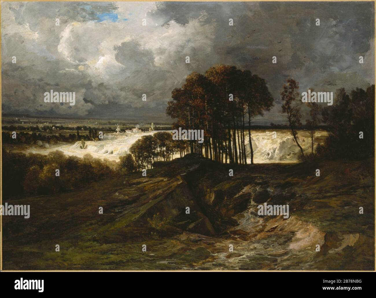 Georges Michel - Storm, The Quarry at Montmartre Stock Photo - Alamy