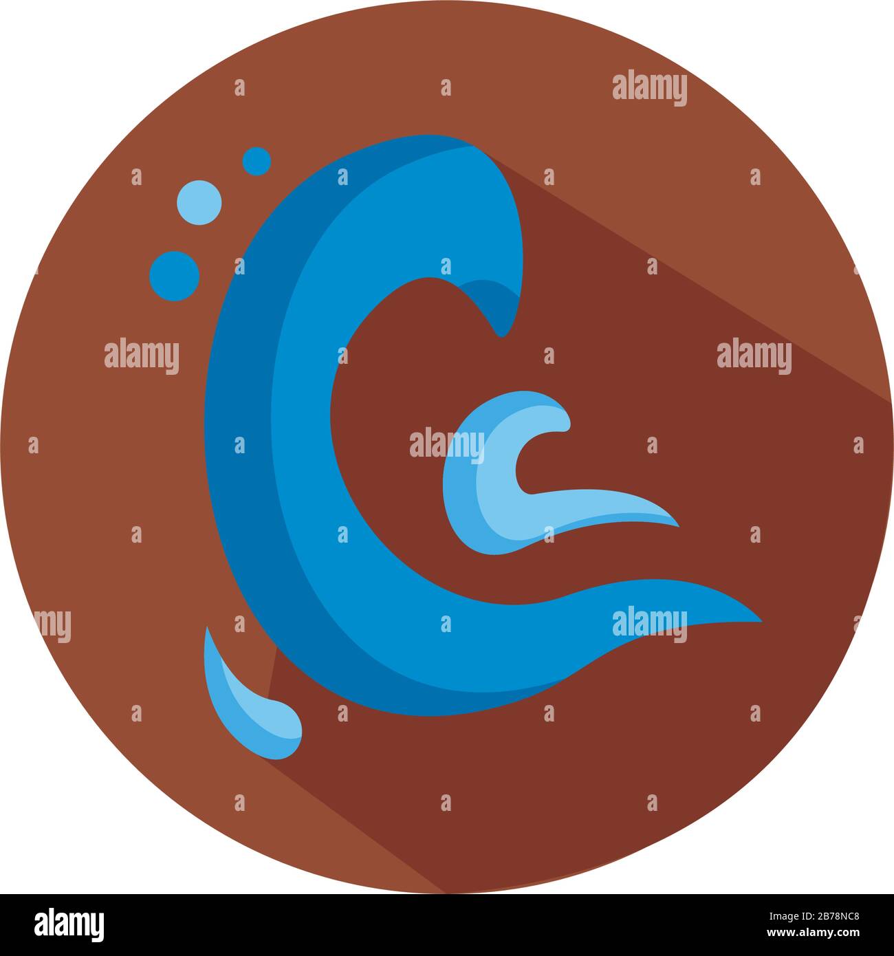 sea wave water block style Stock Vector Image & Art - Alamy