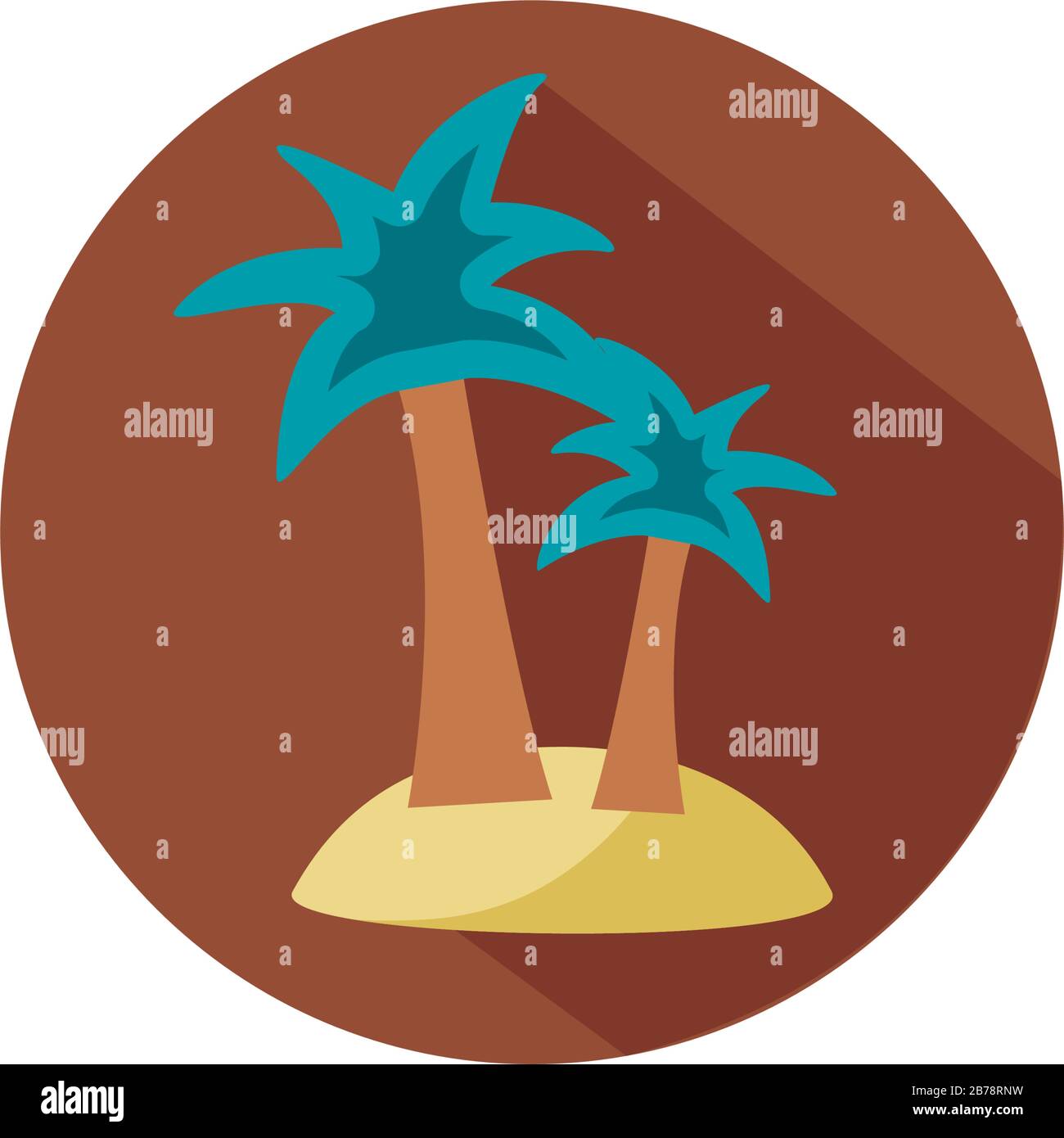 tree palms summer block style icon Stock Vector Image & Art - Alamy