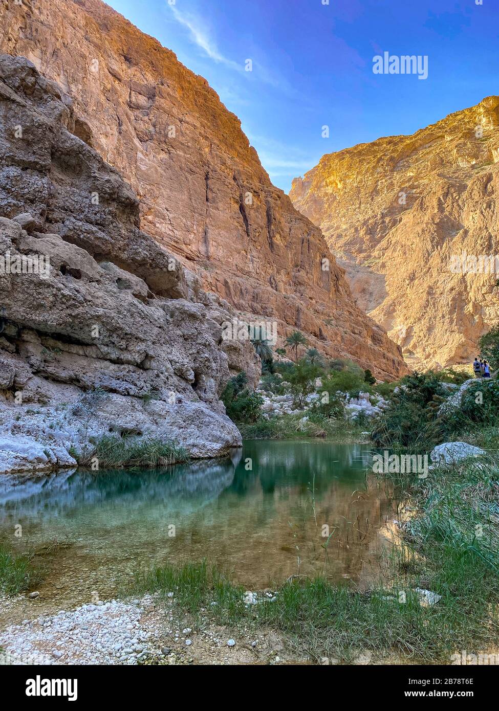 Oman cliffs gorge water hi-res stock photography and images - Alamy